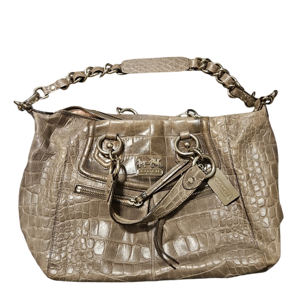 Coach | Bags | Coach 526 Madison Audrey Embossed Leather Satchel Bag ...